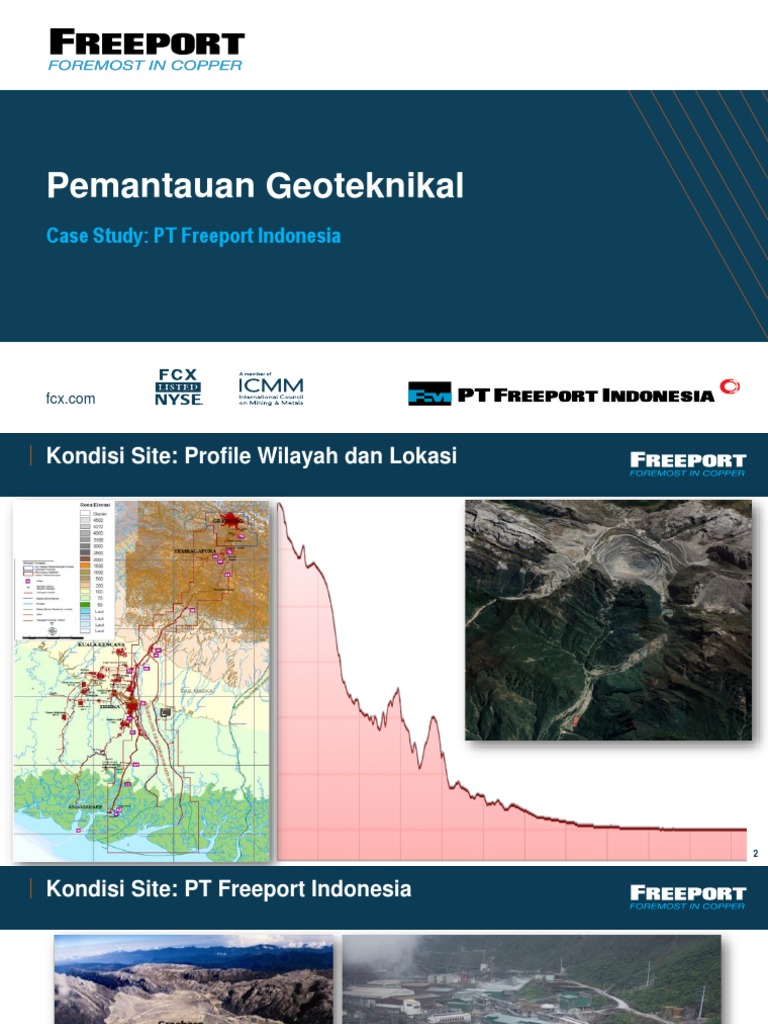 Pemantauan Geoteknikal: Case Study: PT Freeport Indonesia | PDF ...