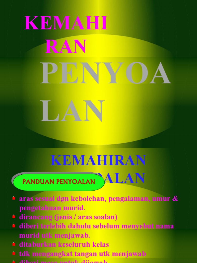 Kemahiran Penyoalan (Edited) | PDF