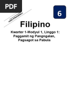 Filipino Module 1 Grade 6 | PDF
