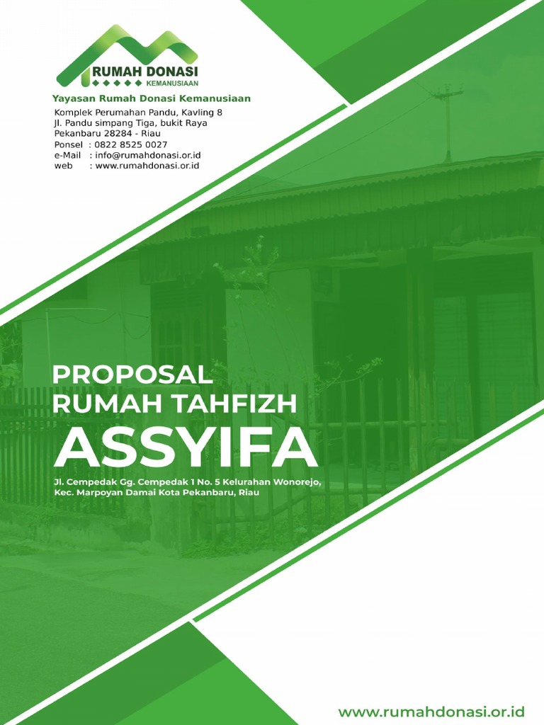 Proposal Rumah Tahfizh Assyifa | PDF