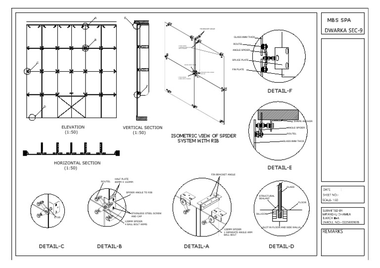 Mbs Spa: Isometric View of Spider System With Rib | PDF | Screw ...