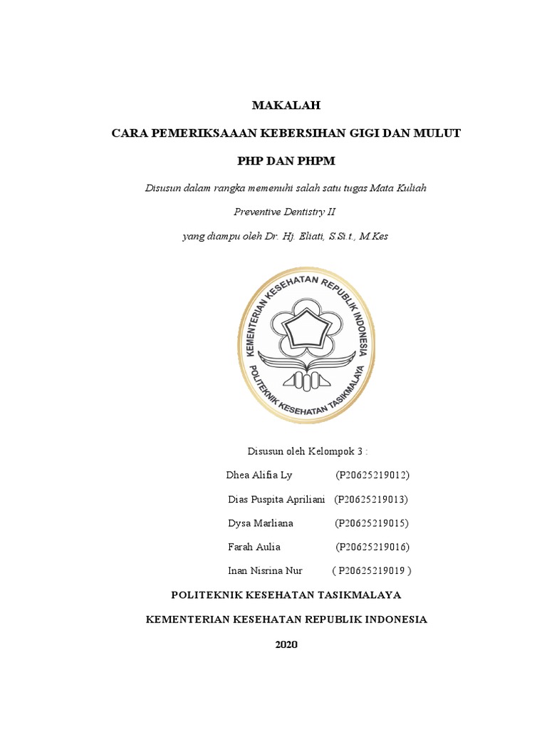 Makalah PHP Dan PHPM Kelompok 3 | PDF