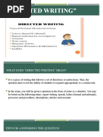 Types of Directed Writing | PDF | Idiom | Essays