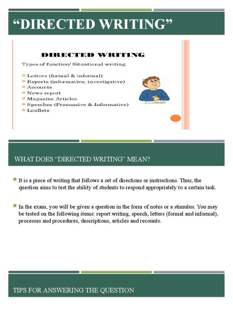 Directed Writing | PDF