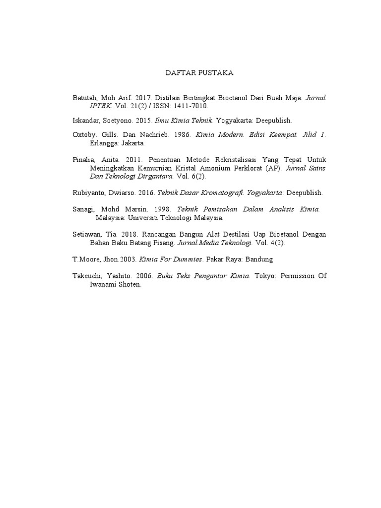 Daftar Pustaka MSDS Bioetanol | PDF