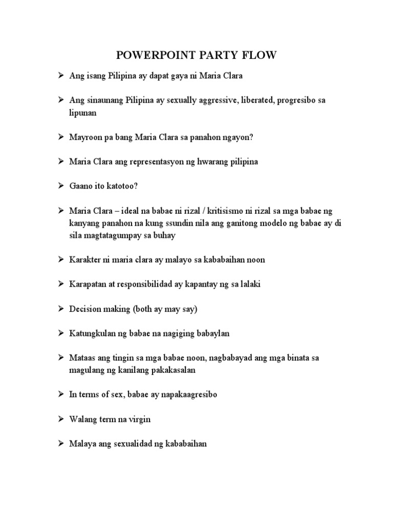 Powerpoint Party Flow | PDF