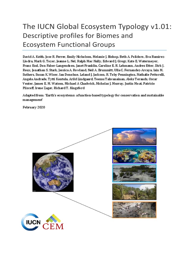 1 (LIbro UICN) - Global - Ecosystem - Typology - V1.01.pdf-Edited | PDF ...