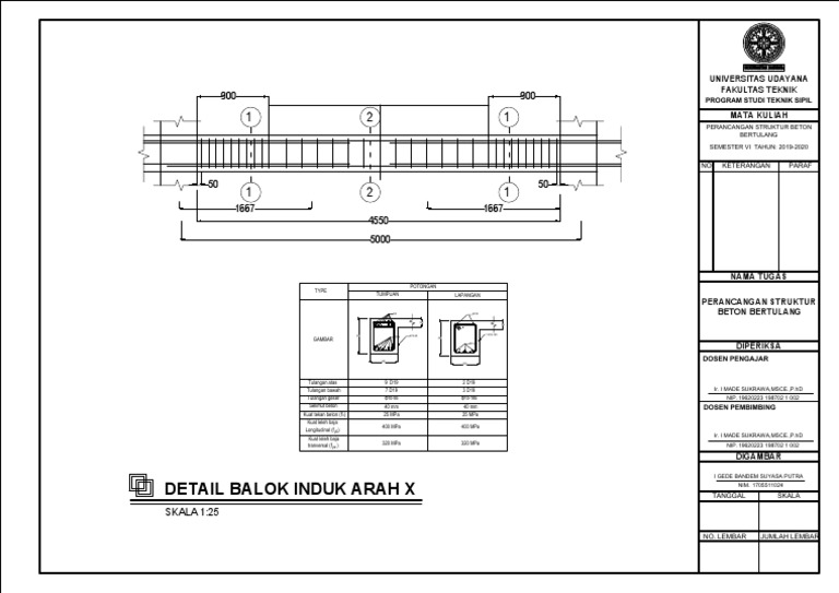 1.detail Balok Induk | PDF