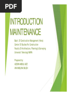 Building Maintenance Chap1 | PDF