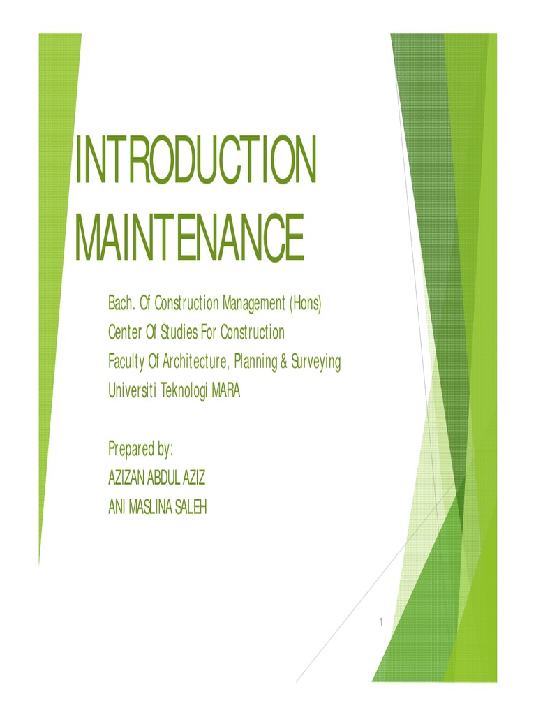 Lec 1 - AMS INTRO MAINTENANCE | Download Free PDF | Safety ...