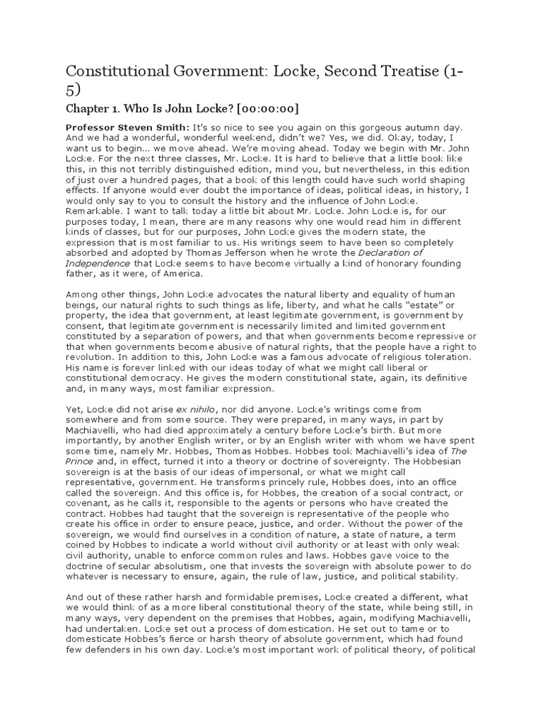 John Locke Yale | PDF | John Locke | Property