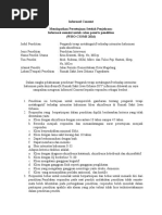 Contoh Informed Consent Penelitian | PDF | Pengembangan Diri