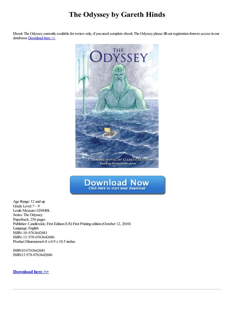 The Odyssey by Gareth Hinds: Download Here | PDF | Iliad | Odyssey