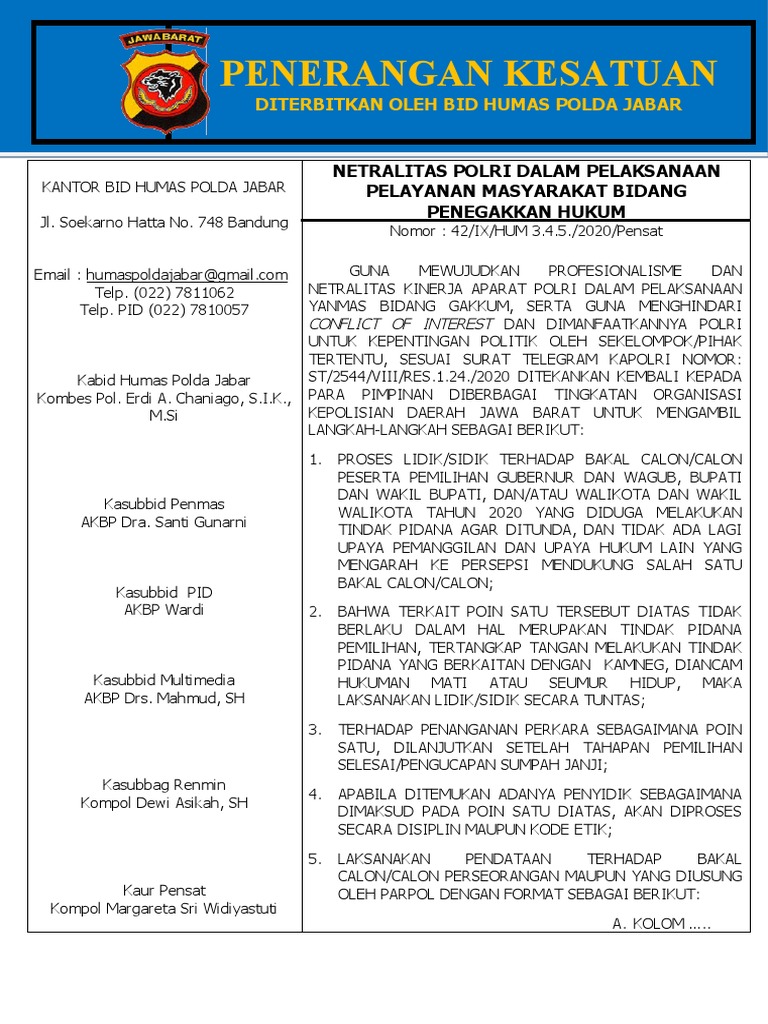 42 Netralitas Polri Dalam Pelaksanaan Pelayanan Masyarakat Bidang ...