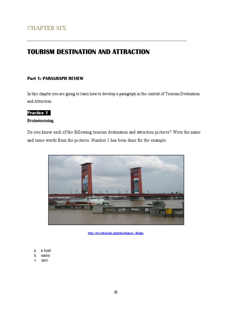 Developing Effective Paragraphs about Tourism Destinations and ...