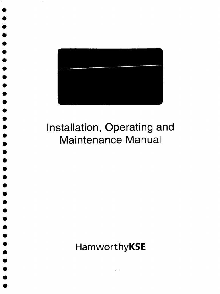 Installation, Operating and Maintenance Manual: Hamworthykse | PDF | Piston | Mechanical Engineering