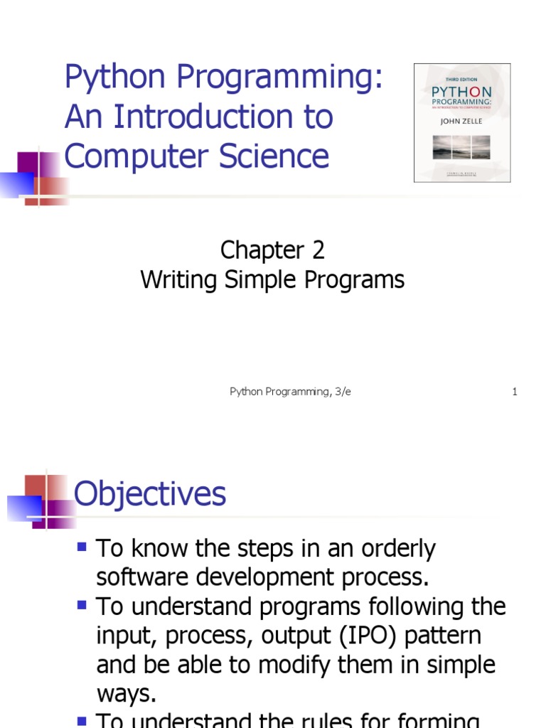 Chapter02 Python Programming | PDF | Computer Program | Programming Chapter02 Python Programming | PDF | Computer Program | Programming