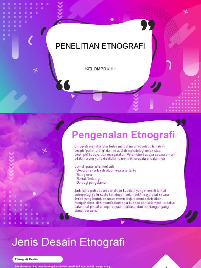 Panduan Lengkap Penelitian Etnografi | PDF