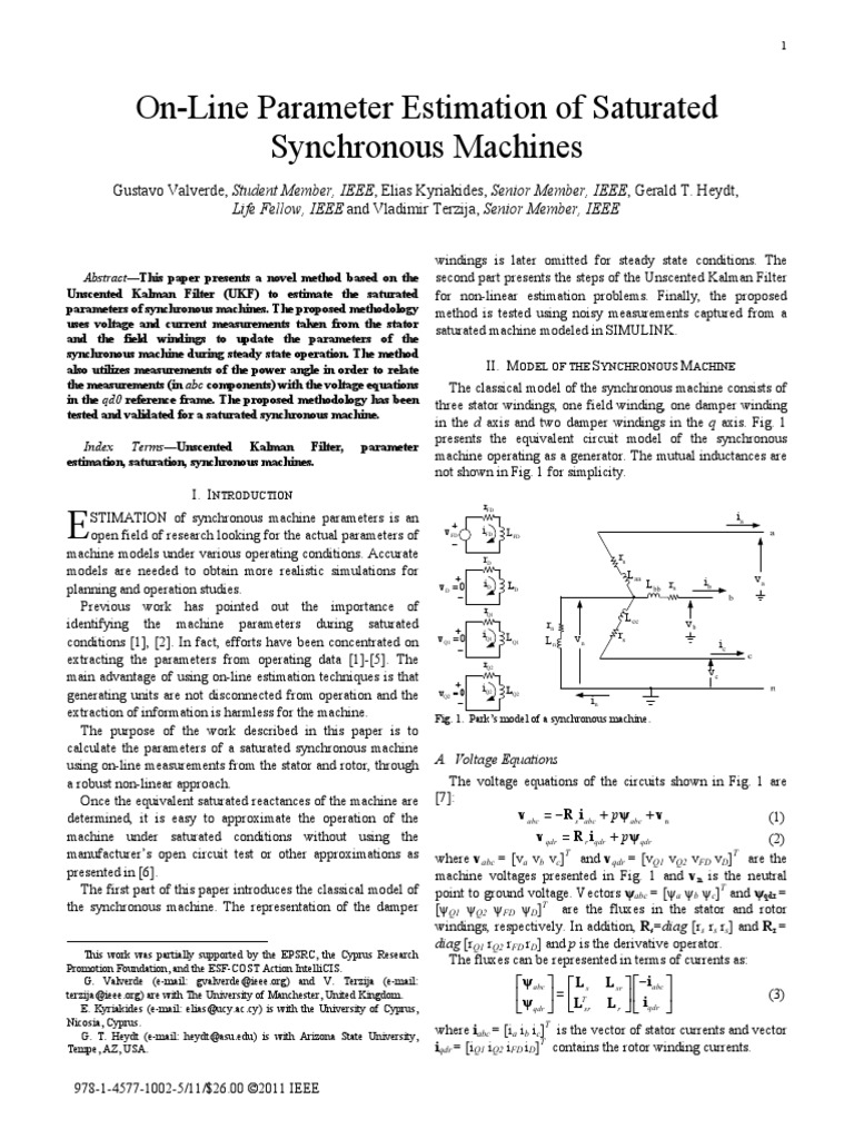 Parameter Synchronous Machine Pdf Teaching Mathematics Electromagnetism