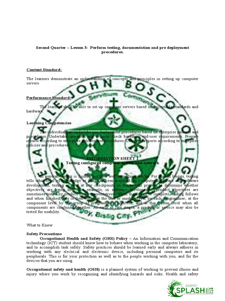 Css For Grade 10 - SQL3 - Core3 - 3. Perform Testing Documentation and ...