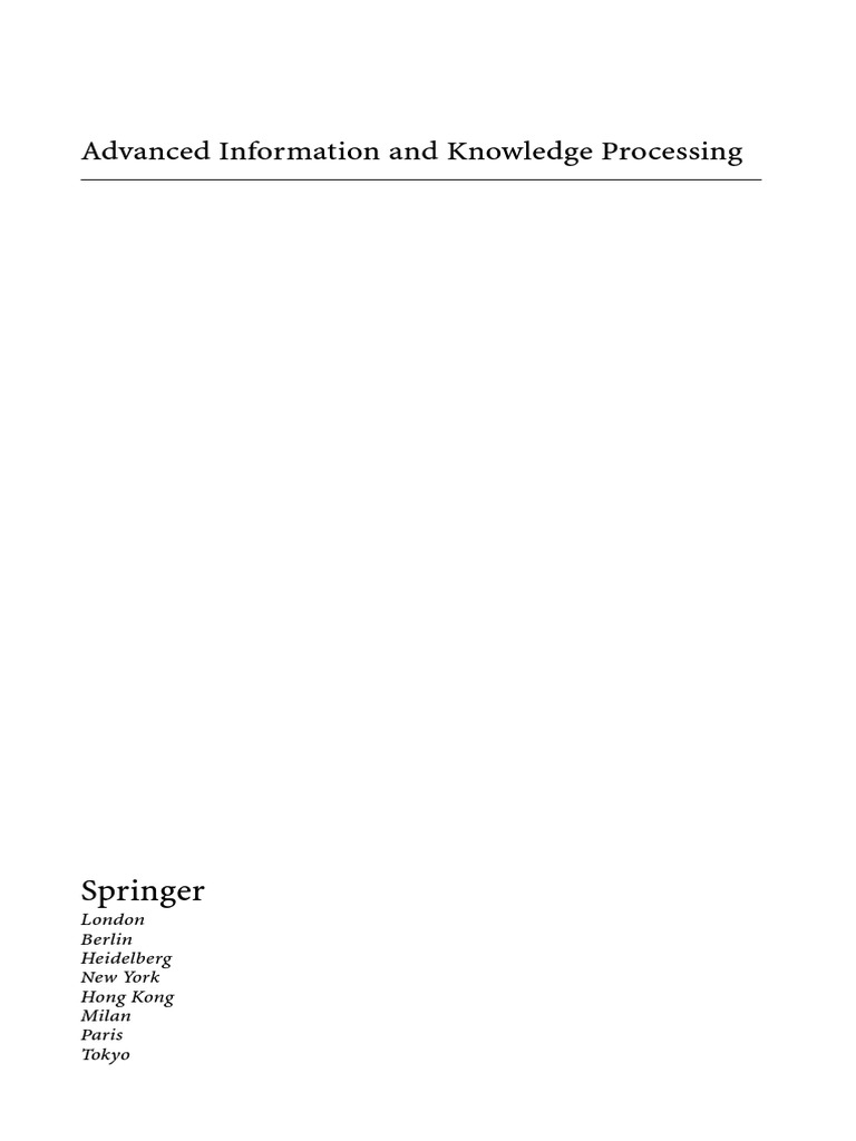 Advanced Information and Knowledge Processing: Springer | PDF | Ontology (Information Science ...