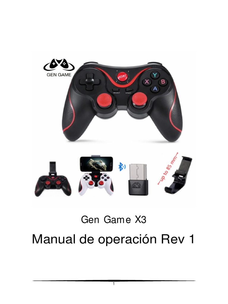 Gen Game X3 Manual: Guía rápida de modos de operación | PDF | Yo ...