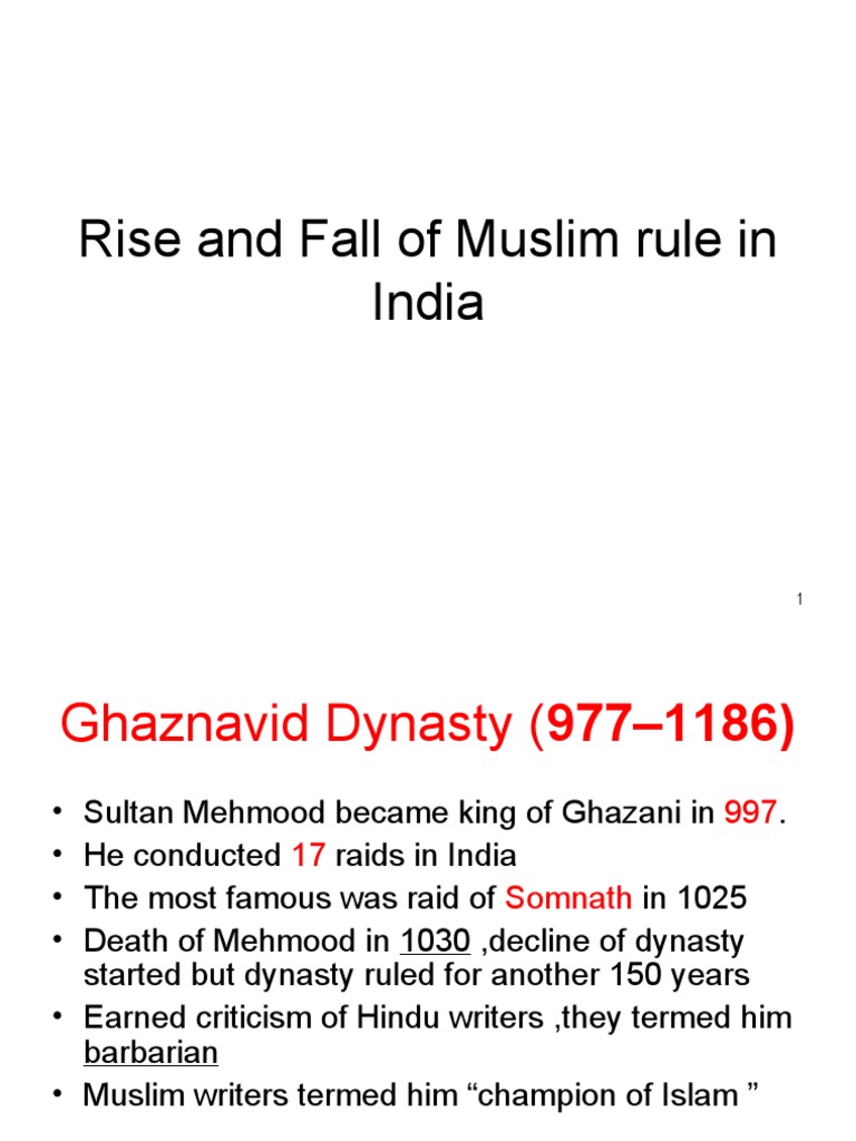 Rise and Fall of Muslim Rule in India | PDF | Mughal Empire | Sikhism