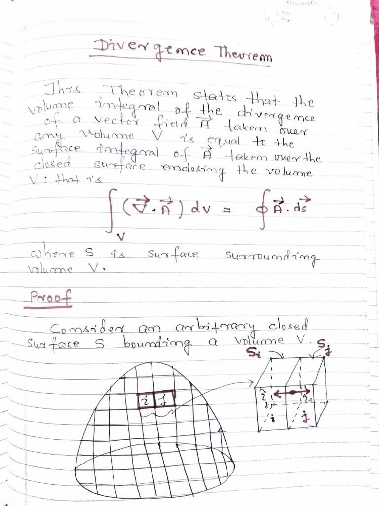 Divergence and Stokes Theorem | PDF