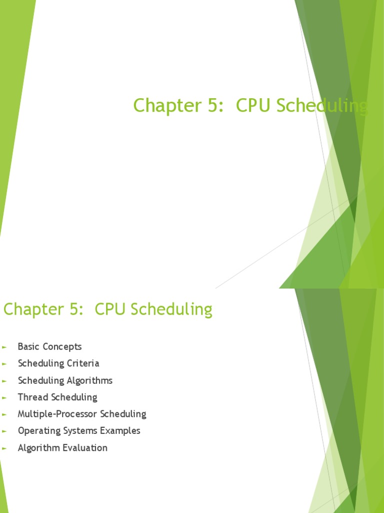 ch5 CPU Scheduling | PDF | Scheduling (Computing) | Process (Computing)