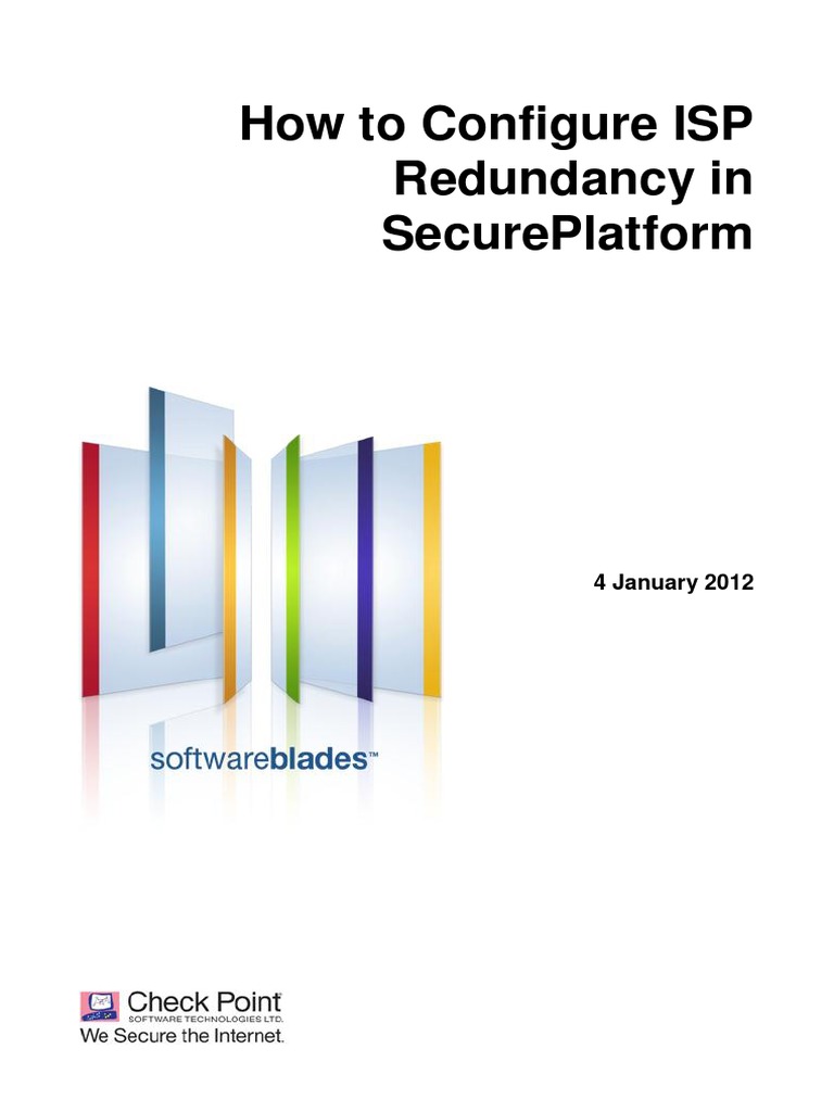 How To Configure Isp Redundancy In Secureplatform Pdf Router Computing Domain Name System