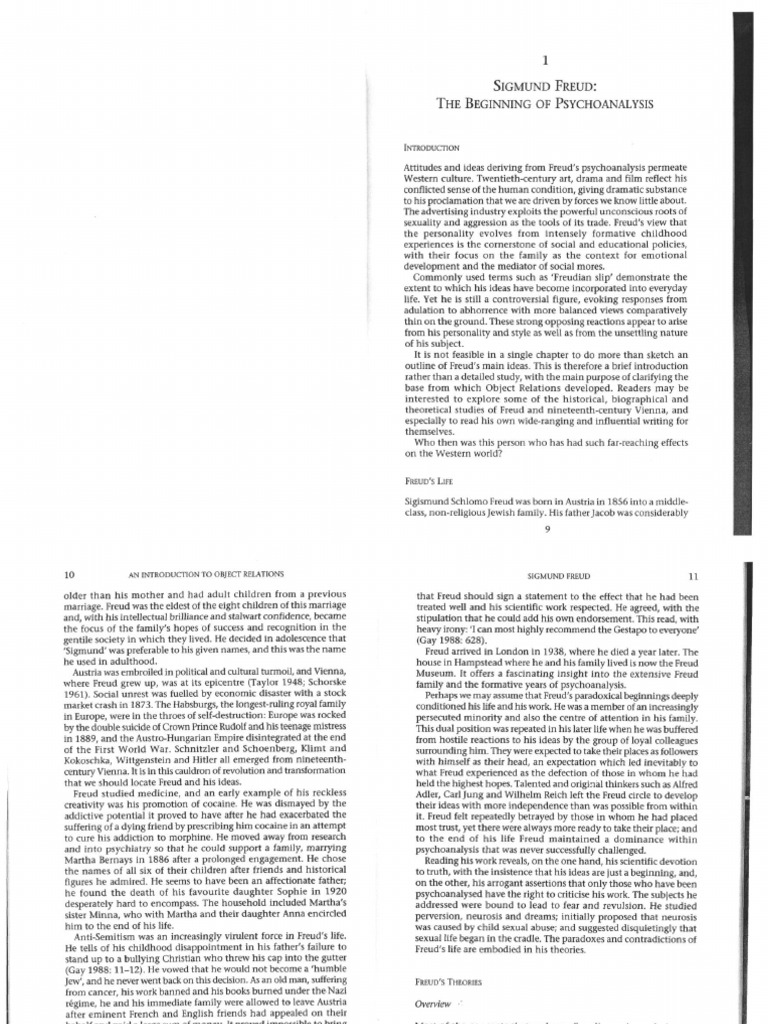 Freud's Life and Theories Overview | PDF | Id | Oedipus Complex