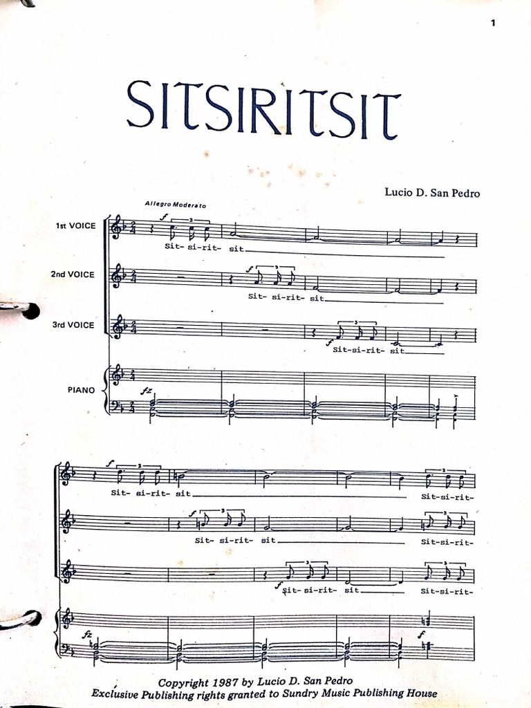 Sitsiritsit | PDF
