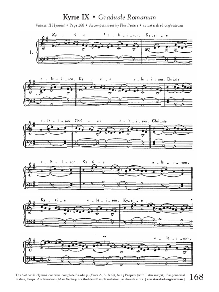Kyrie IX - Graduale Romanum | PDF | Gregorian Chant | Christian Texts