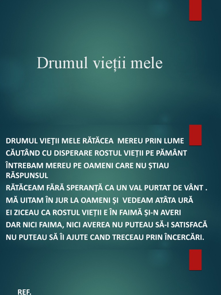 Drumul Vieții Mele | PDF