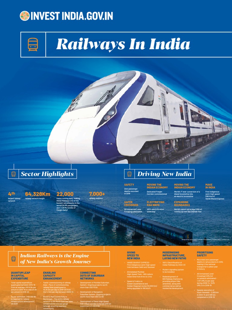 Railway Brochure v7 | PDF | Rail Transport | High Speed Rail
