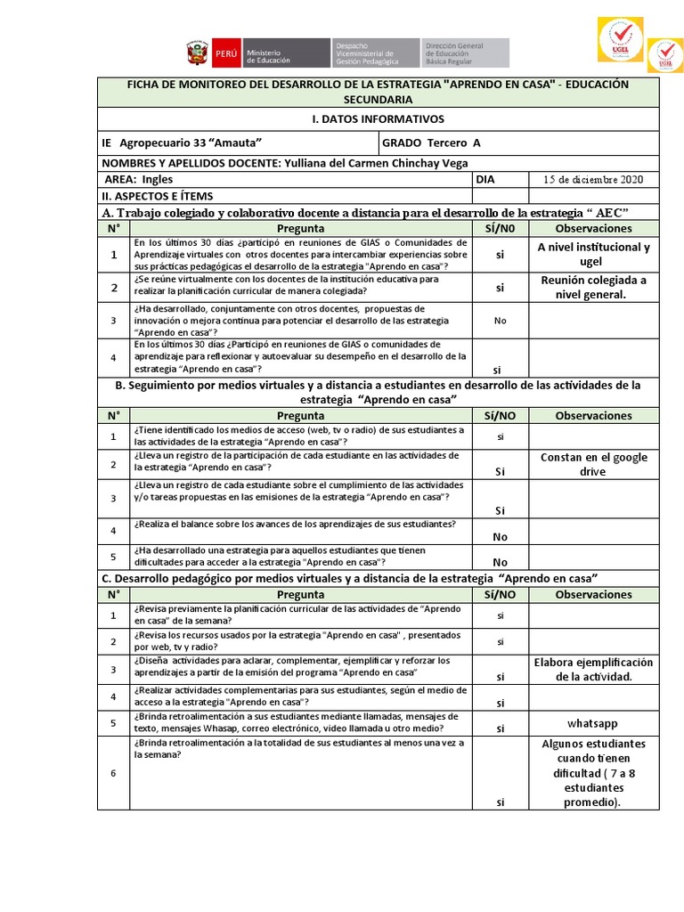 FICHA Simon | PDF | Enseñando | Aprendizaje