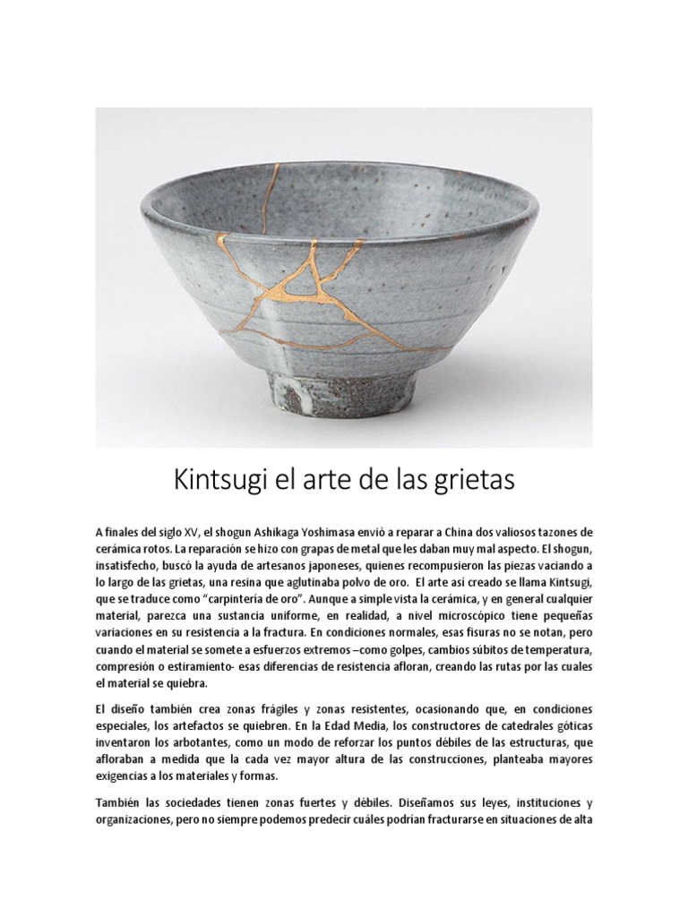 Kintsugi | Descargar gratis PDF | Artes (general)