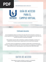 Tutorial Ingreso Al Campus Virtual, UCC Presencial | PDF