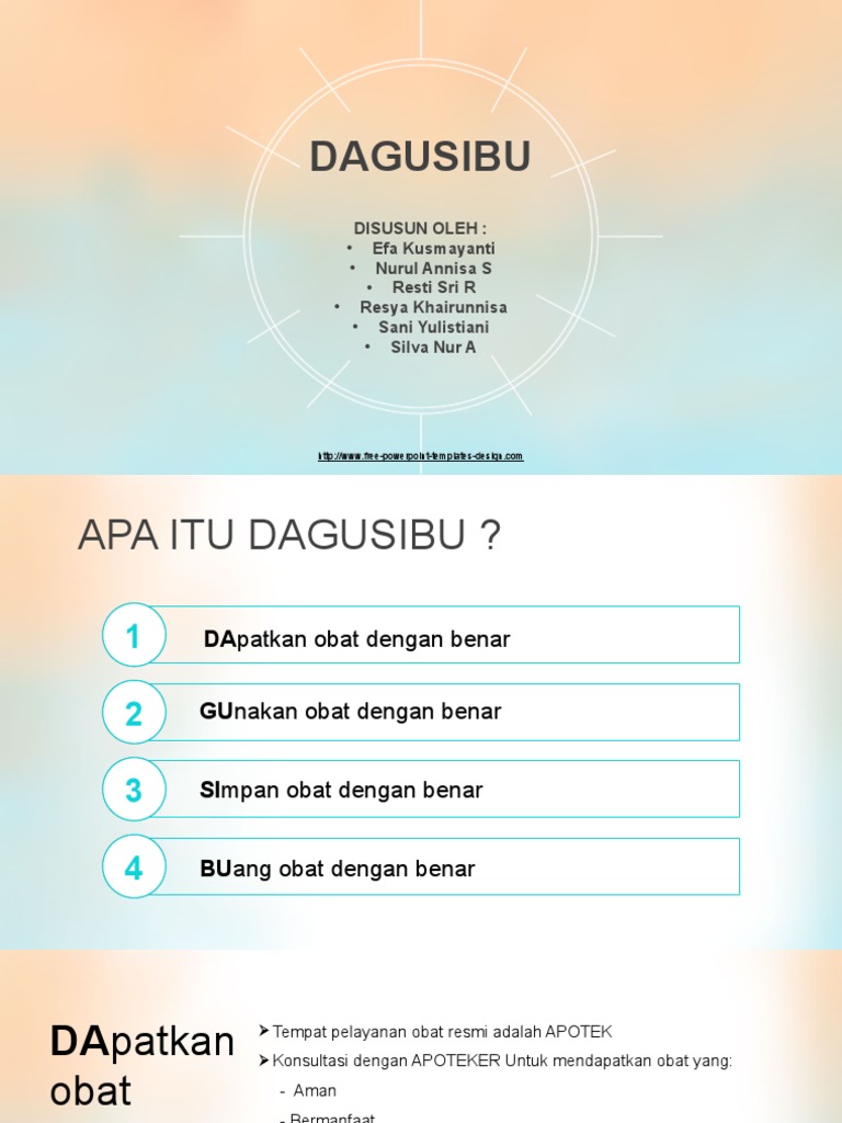 Panduan DAGUSIBU: Penggunaan Obat Aman | PDF | Kesehatan Holistik ...