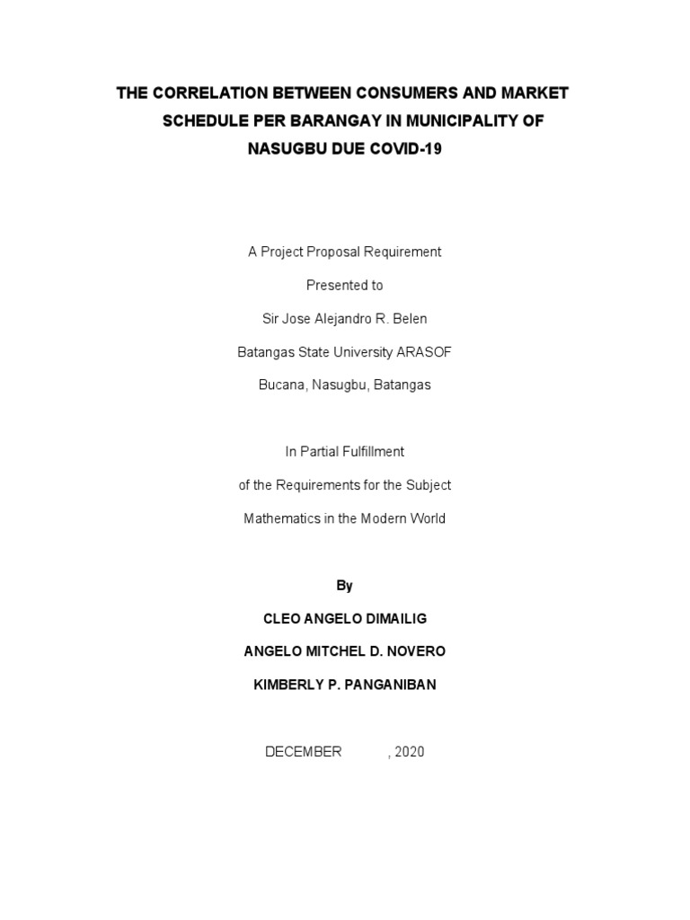 MMW Project Proposal | PDF