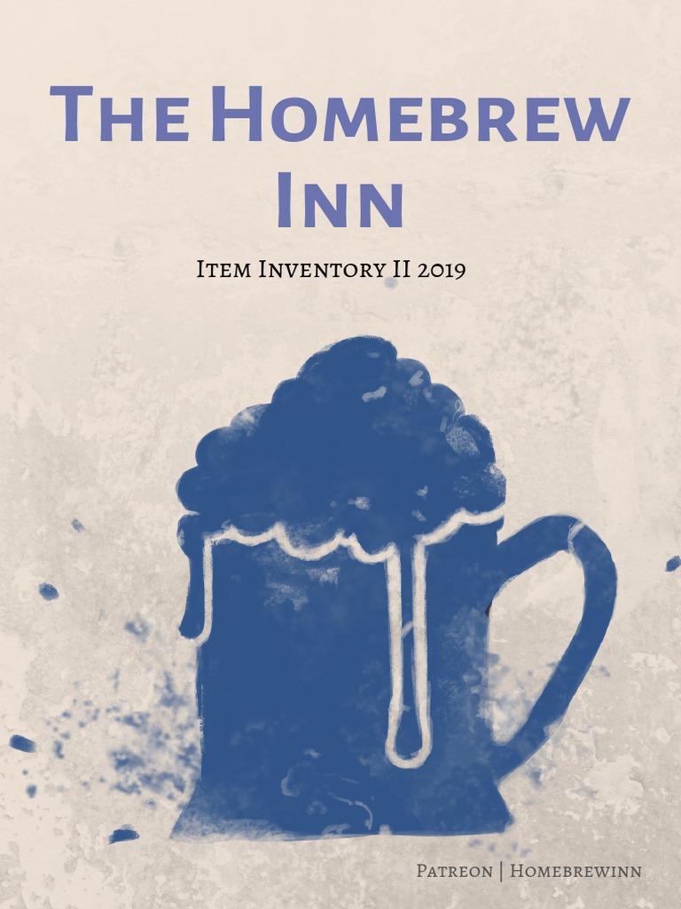 (Item Inventory) The Homebrew Inn | PDF | Beverages