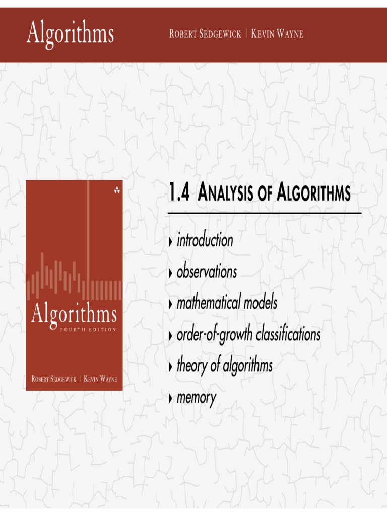 14 Analysis Of Algorithms Pdf Integer Computer Science Time Complexity 1367