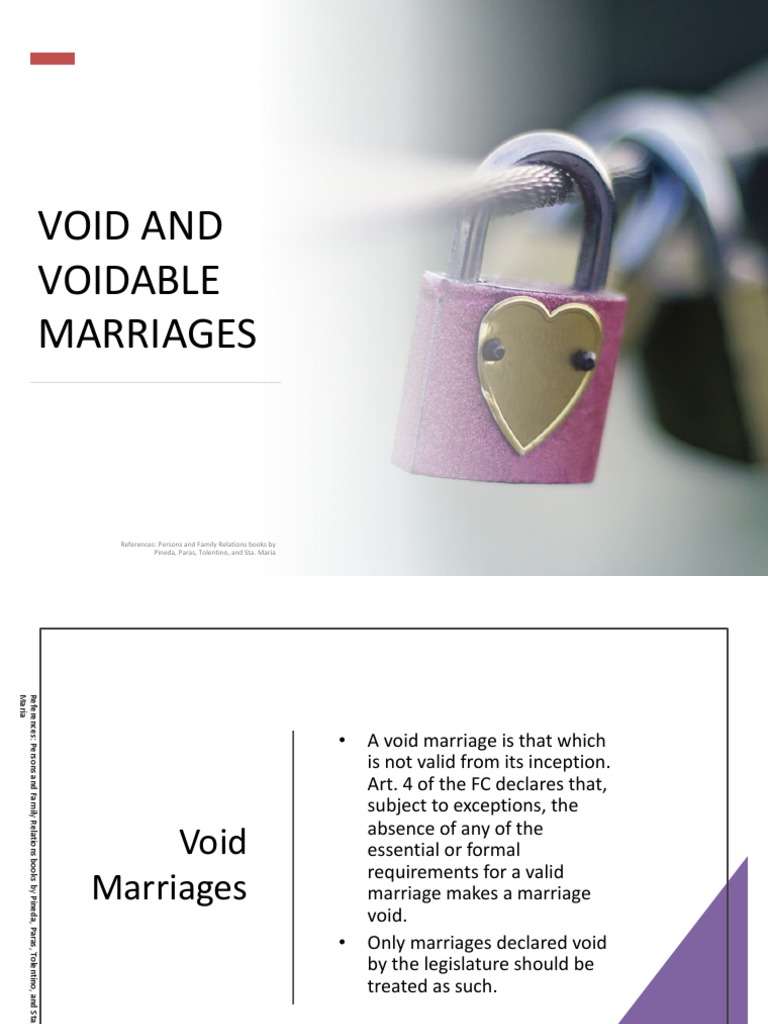 Void And Voidable Marriage Class Notes 2020 Download Free Pdf