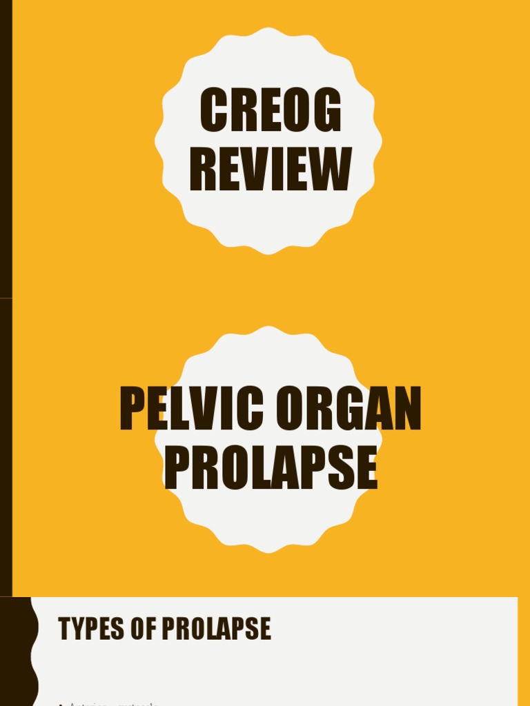 Creog Urogyn Review | PDF | Urinary Incontinence | Vagina