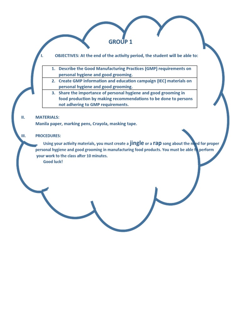 Activity Sheets For Food Processing | PDF | Health Policy | Quality