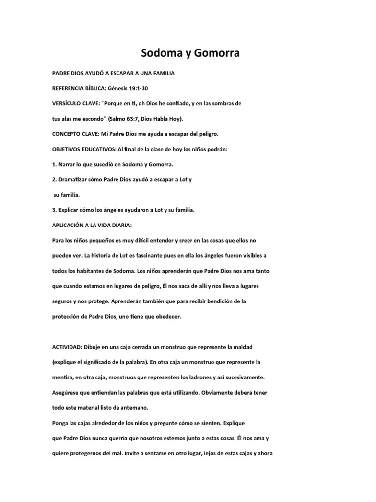 Sodoma y Gomorra | PDF