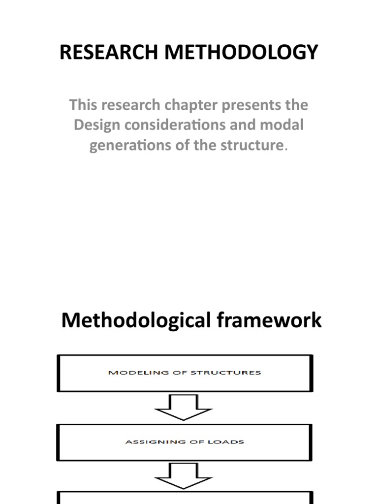 Research Methodology: This Research Chapter Presents The Design ...