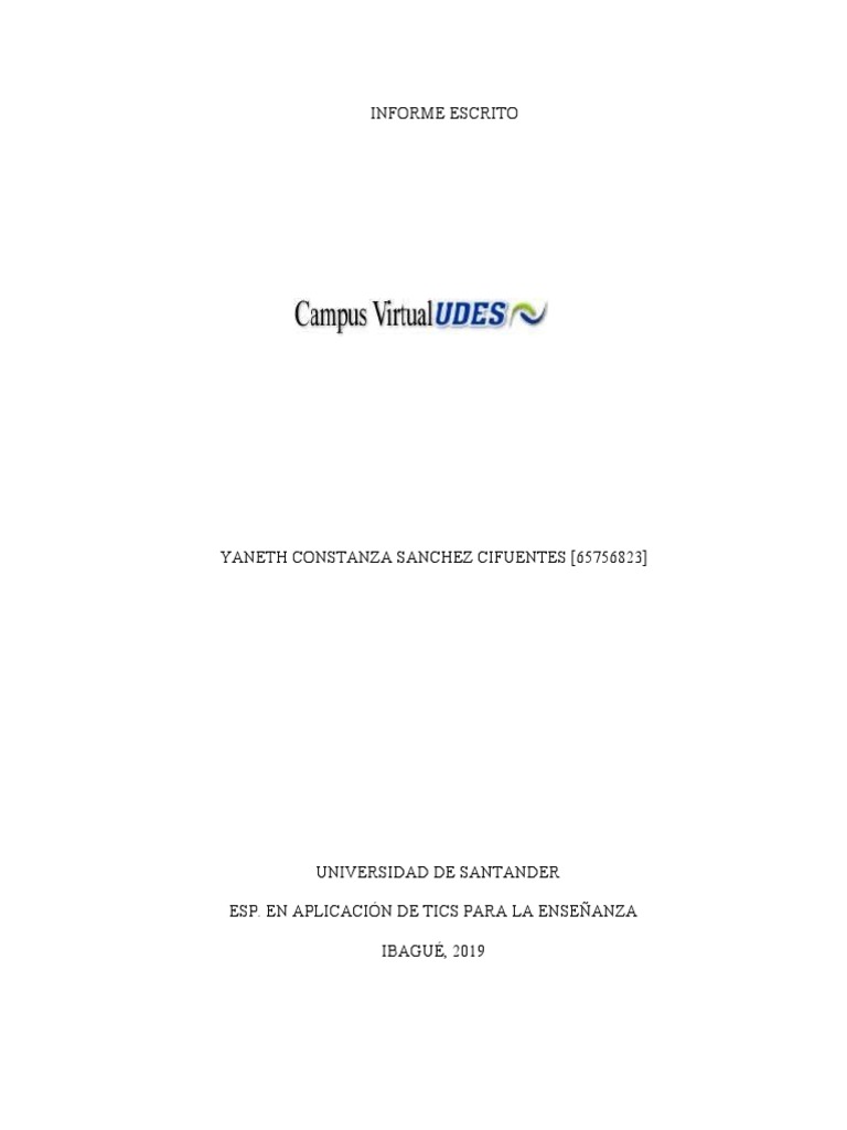 Yaneth - Sanchez - Actividad - 2 Informe Escrito | PDF | Educación de la primera infancia ...