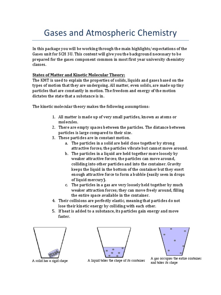 Gases and Atmospheric Chemistry | PDF