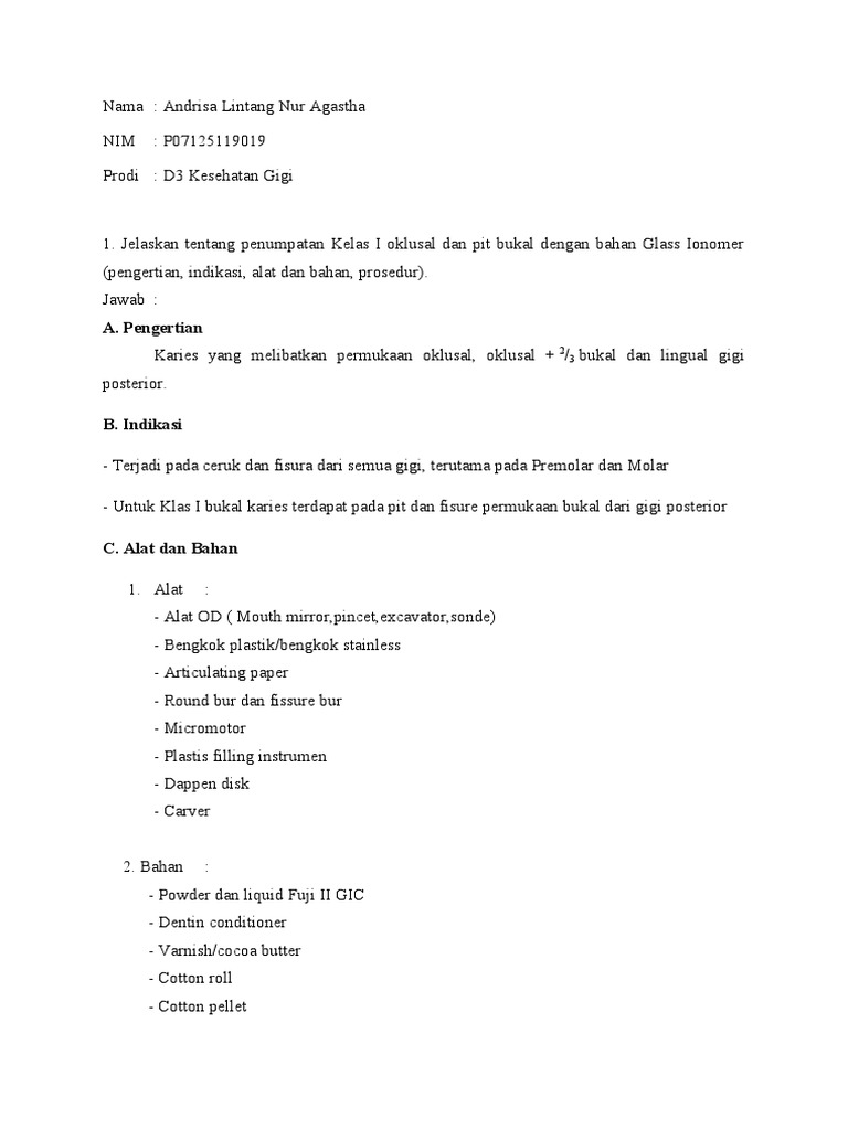 Restorasi Gigi | PDF